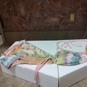 CYN LUCA | Swim | Cyn Luca 2pc Water Colors String Bikini Wsequins ...